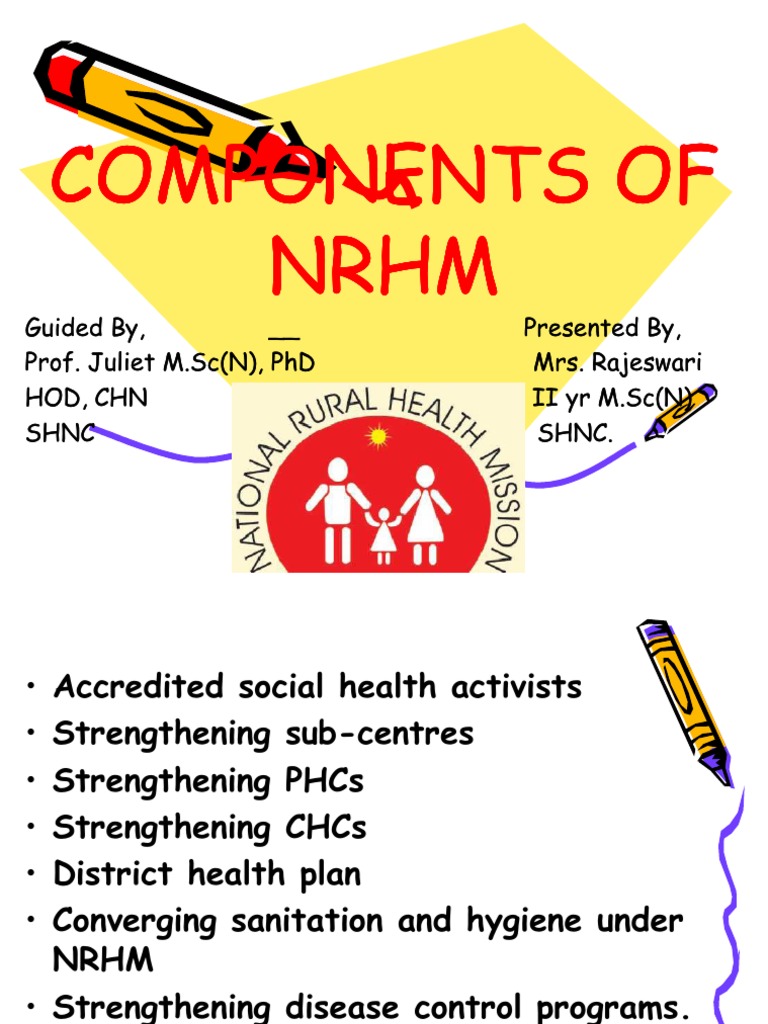 Components of NRHM 1 | PDF | Sanitation | Public–Private Partnership
