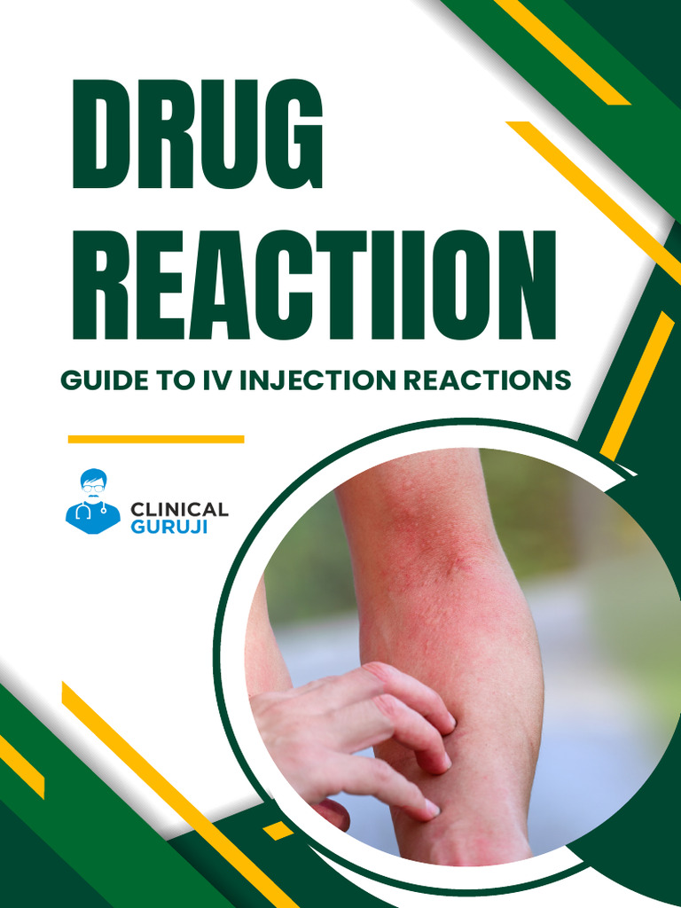 Drug Reaction Notes | PDF | Intravenous Therapy | Shock (Circulatory)