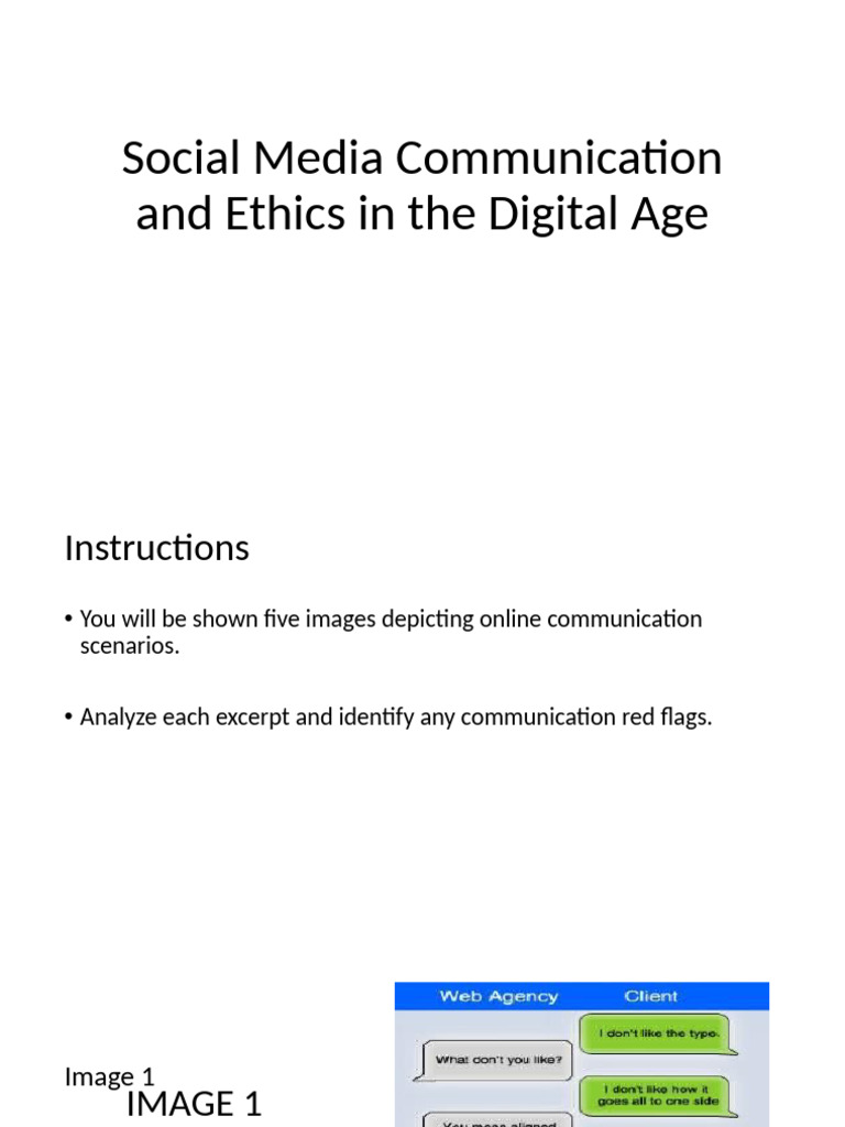 Social Media Communication and Ethics in The Digital | PDF | Social ...