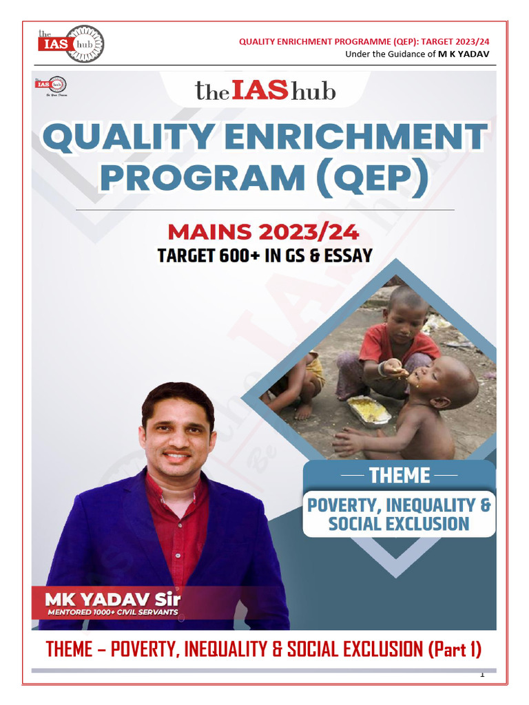 049 QEP 2023 Theme Poverty & Social Exclusion June Bat PDF | PDF | Poverty | Poverty & Homelessness