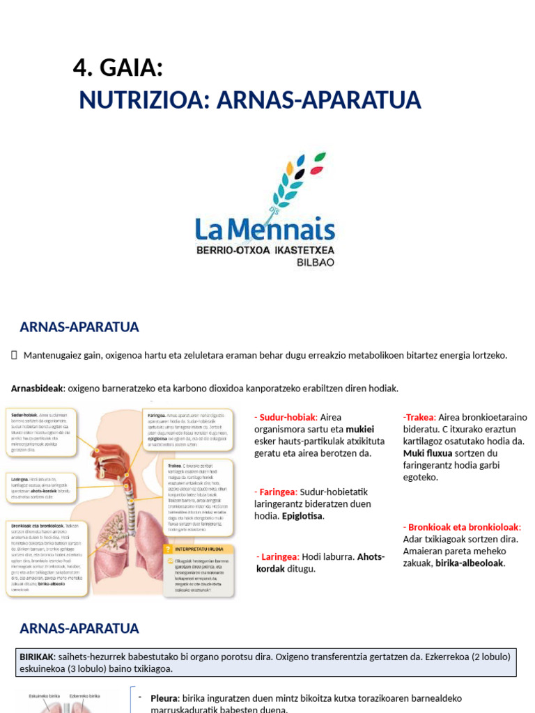 3.nutrizioa. Arnas-Aparatua | PDF