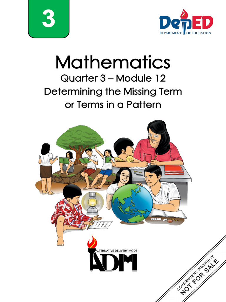 math3_q3_mod12 | PDF | Pattern | Learning