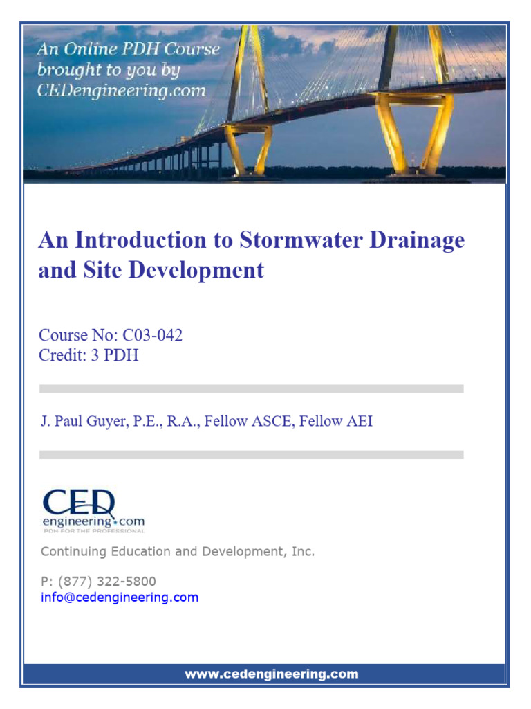 C03-042 - An Introduction To Stormwater Drainage and Site Development - US | PDF | Storm Drain ...