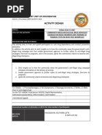 Activity Design Drug Symposium | PDF