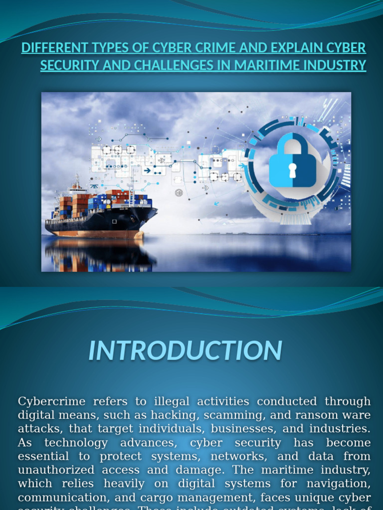 Cyber Crime and Maritime Security Challenges | PDF | Computer Security ...