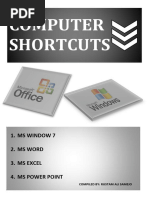 Turbo C++ Shortcuts | PDF | Keyboard Shortcut | Menu (Computing)