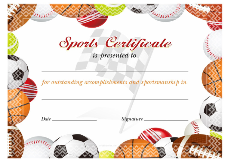 Sports Certificate | PDF