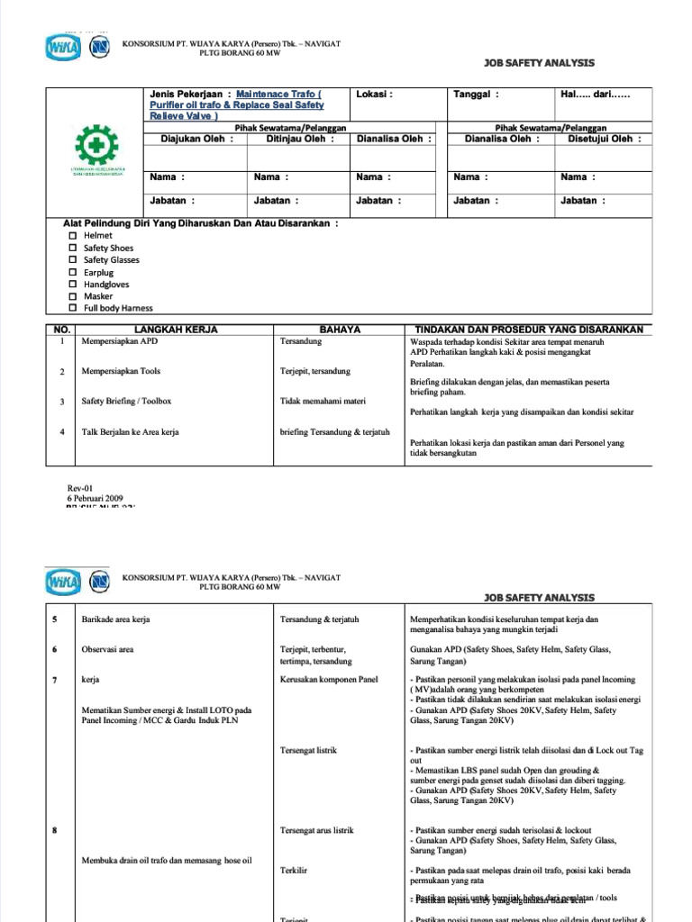 PDF Jsa Maintenance Trafo - Compress | PDF