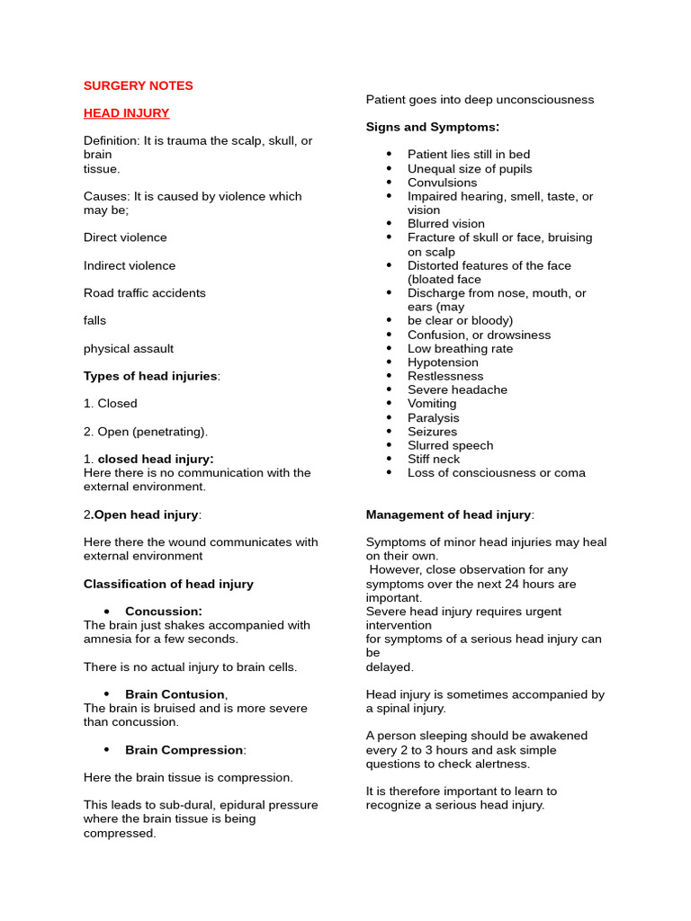 Surgery Notes | PDF | Thyroid | Thorax