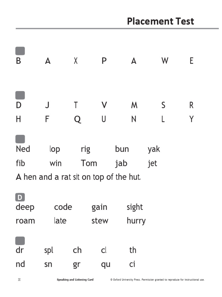 Speaking Listening Card 2 | PDF