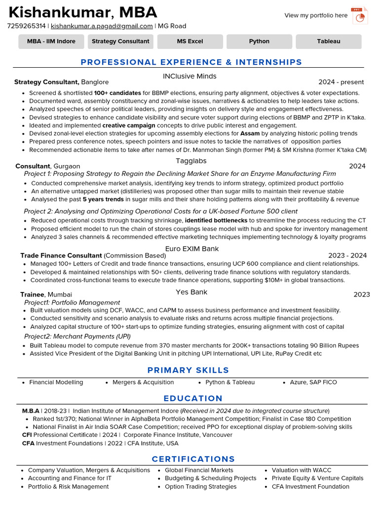 Kishankumar IIM Indore-5 | PDF | Valuation (Finance) | Investment ...