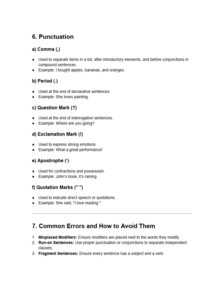 Comprehensive Guide To Grammar 3 | PDF