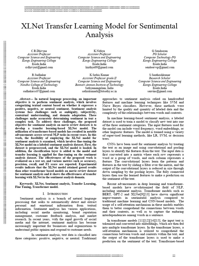 XLNet for Sentiment Analysis | PDF | Accuracy And Precision ...