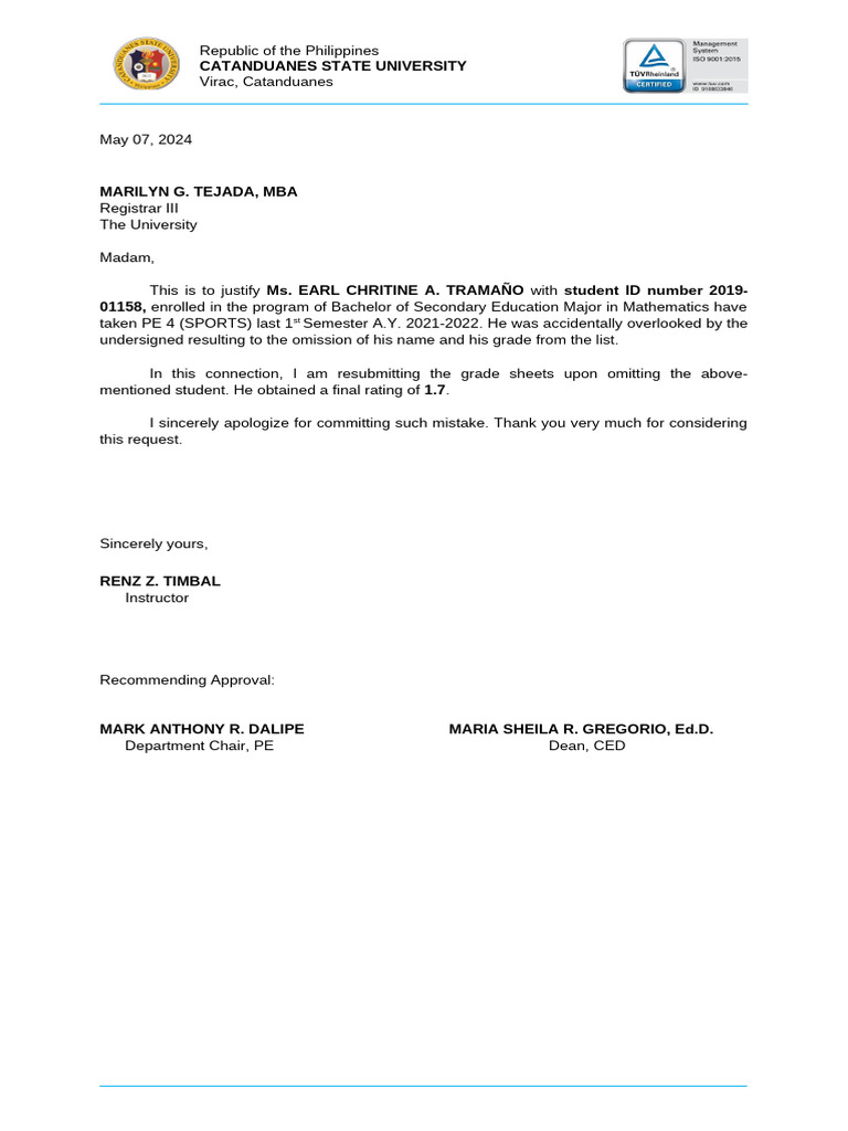 Justification 1 | PDF