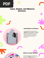 Input and Output Devices Worksheet | PDF