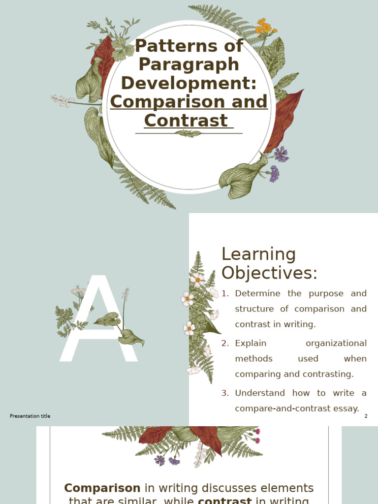 6 Comparison and Contrast | PDF | Organic Foods | Essays