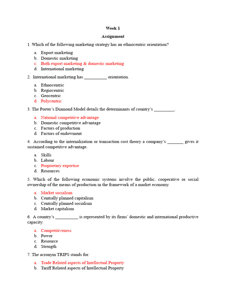 Marketing Strategies and Economic Systems Quiz | PDF