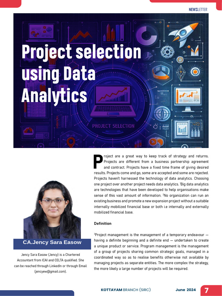 How To Select A Project Using Data Analytics | PDF | Analytics | Data ...