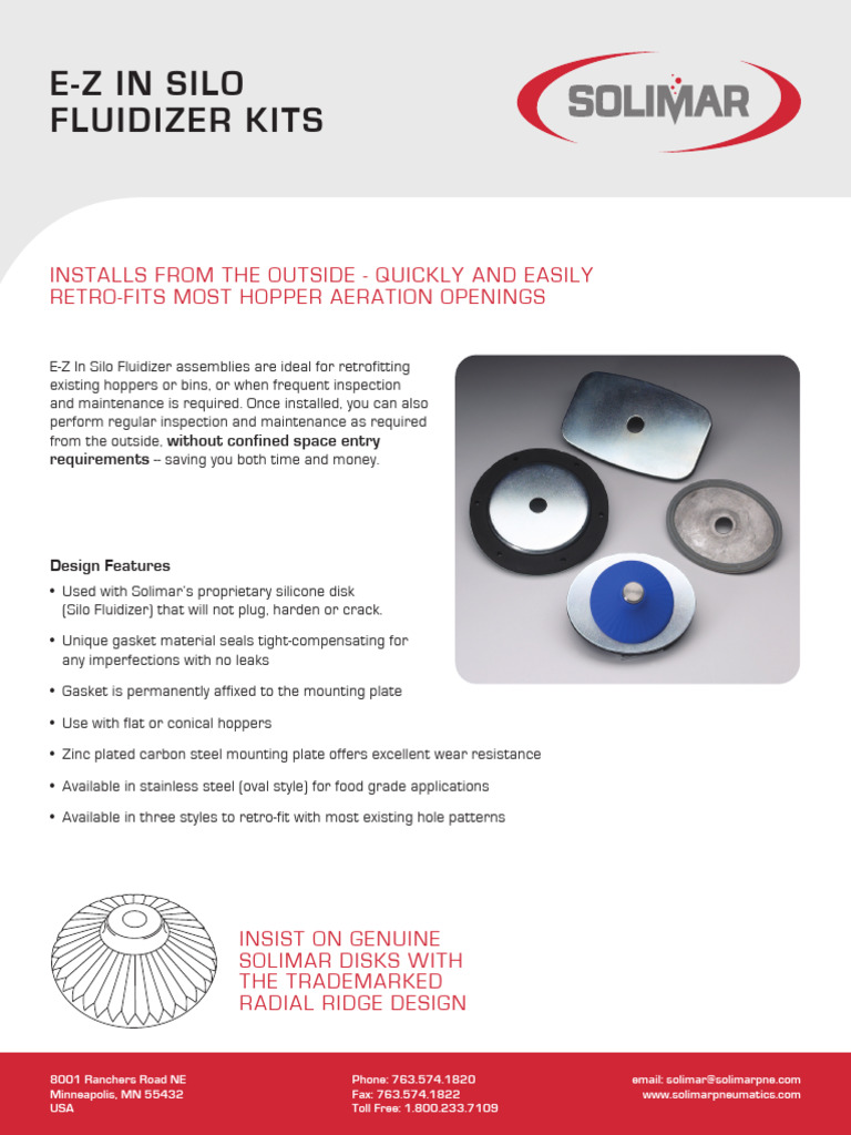 SOLIMAR EZ in Silo Fluidizer Kit | PDF | Mechanical Engineering ...