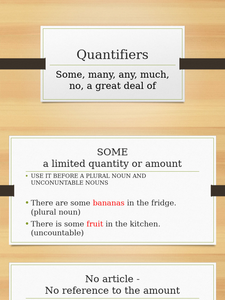 Quantifiers Masterclass | PDF