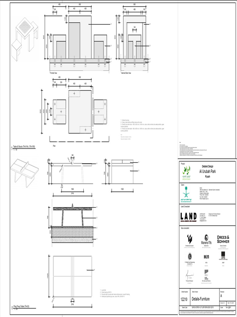 Table & Seat Drawing | PDF