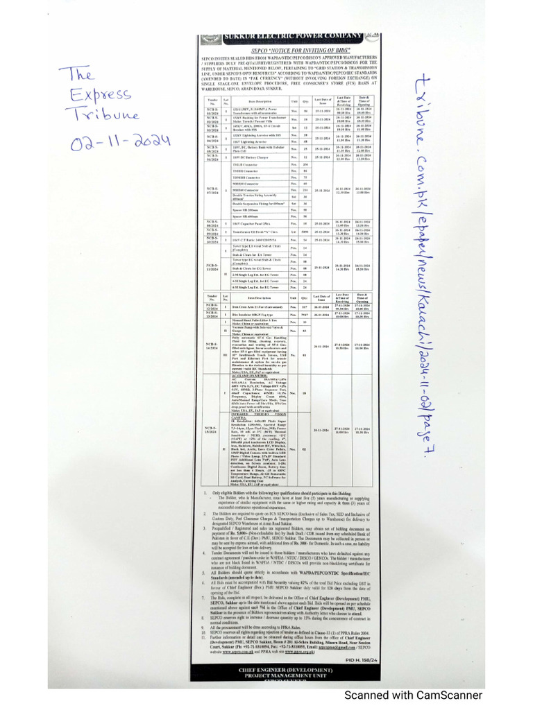 Sepco 26-11-2024 | PDF