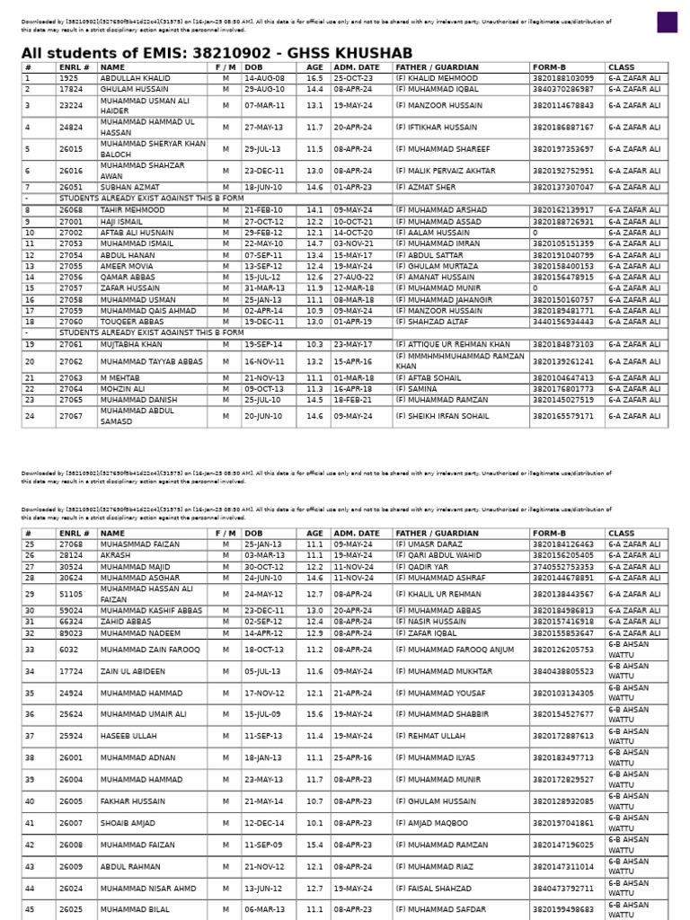 Student_List_1736999368135 | PDF