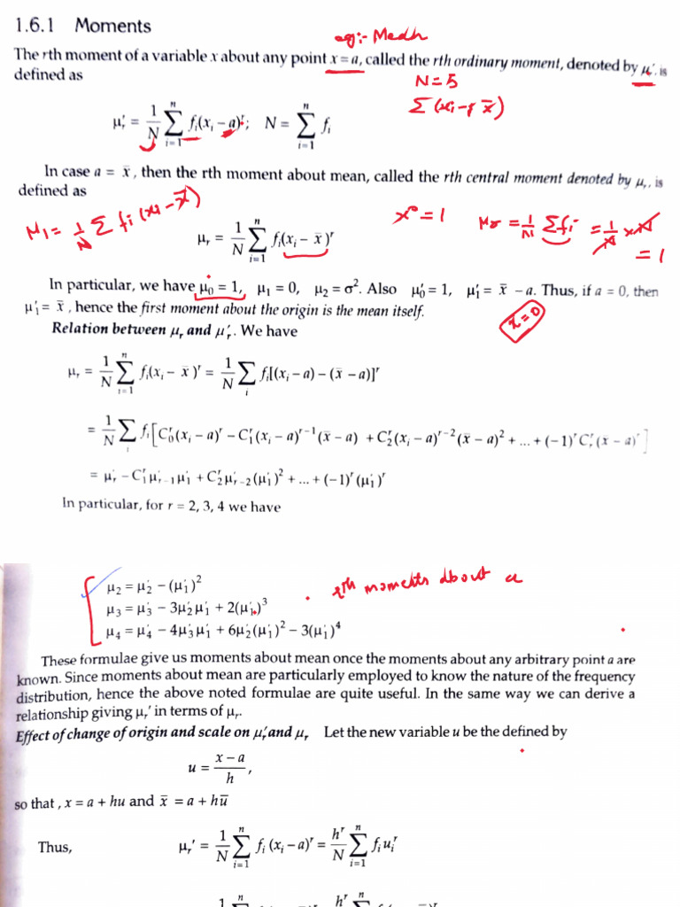 Moments, MGF | PDF | Mathematical Analysis | Applied Mathematics