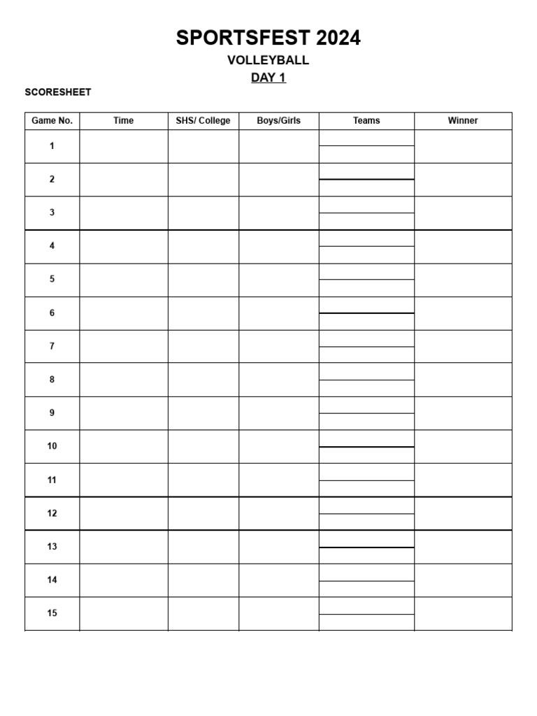Copy of Scoresheet | PDF