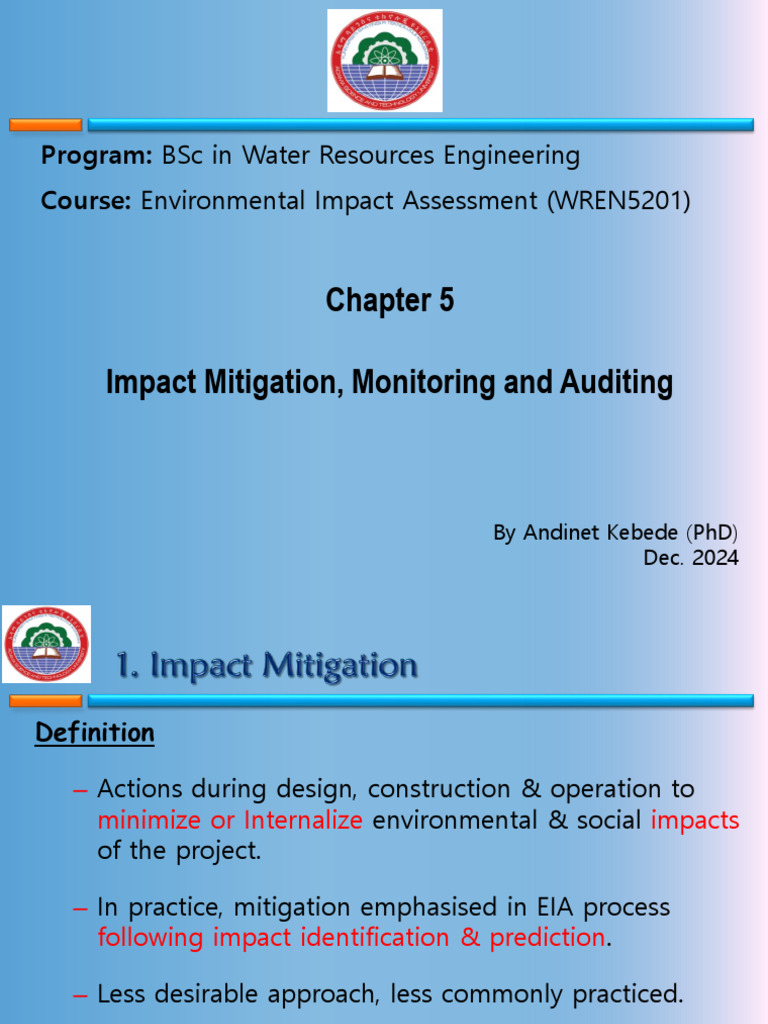 5. Environmental Mitigation, Monitoring and Management Plan | PDF ...