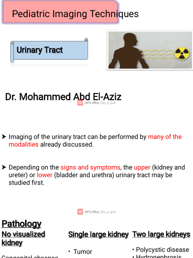 Lec Sec4 - Pediatric Radiology | PDF | Kidney | Magnetic Resonance Imaging