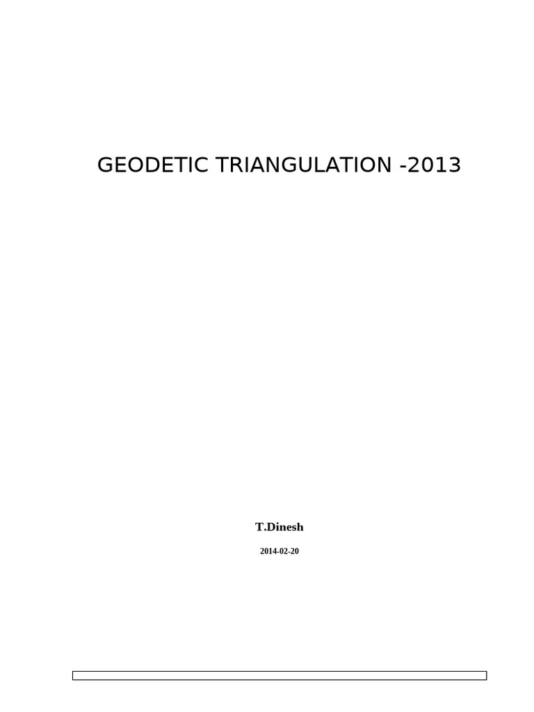Triangulation | PDF | Surveying | Triangle