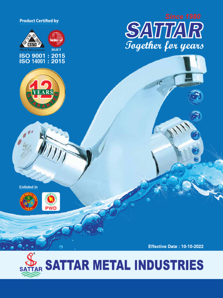 Sattar New Catalogue 21.09.22 | PDF | Tap (Valve) | Leisure Activities