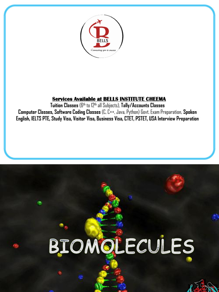 Biomolecules and Their Analysis | PDF | Enzyme | Nucleotides