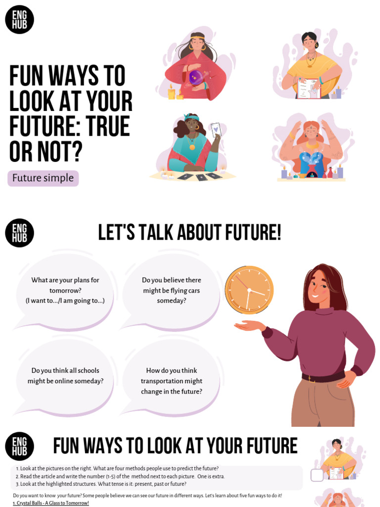 Fun Ways to Predict Your Future | PDF | Verb | Lisa Simpson