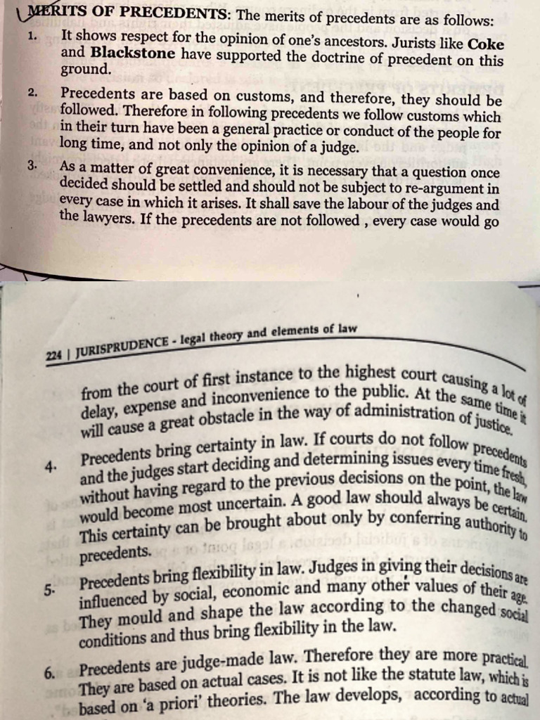 Precedents Jurisprudence | PDF | Precedent | Practice Of Law