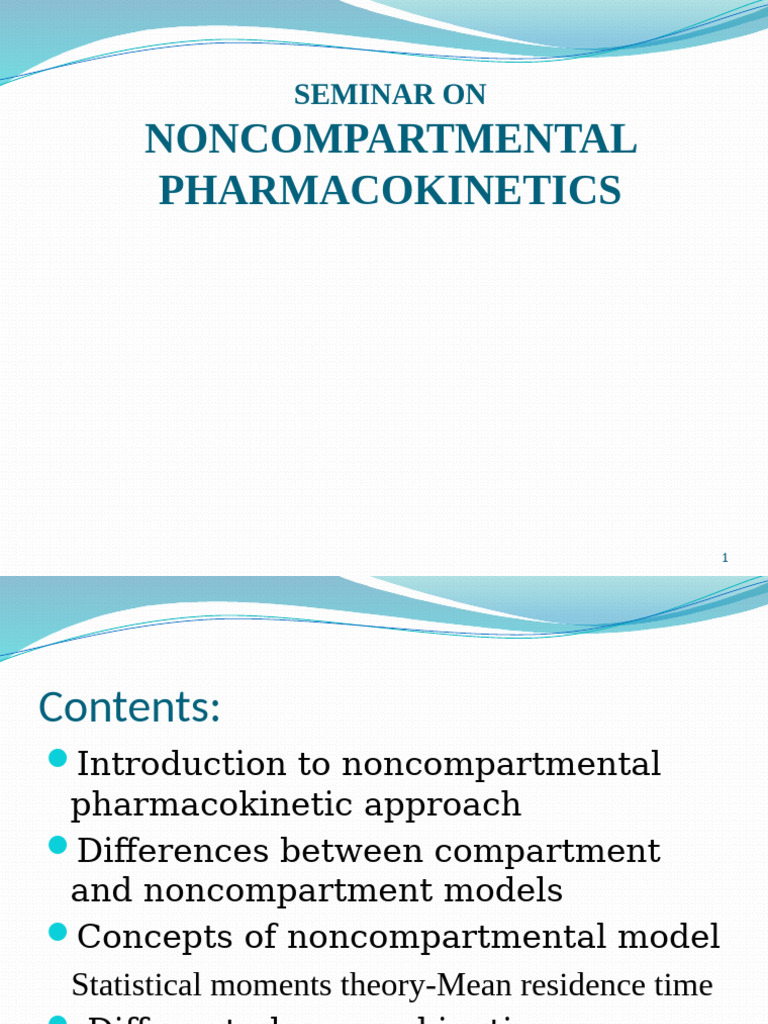 Non-Compartmental-Pharmacokinetics 1 | PDF | Pharmacokinetics ...