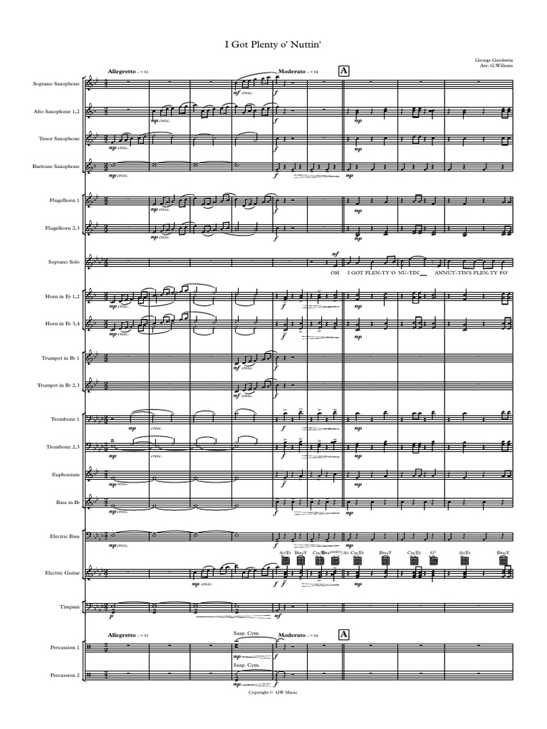 I Got Plenty O' Nuttin' - Score | PDF