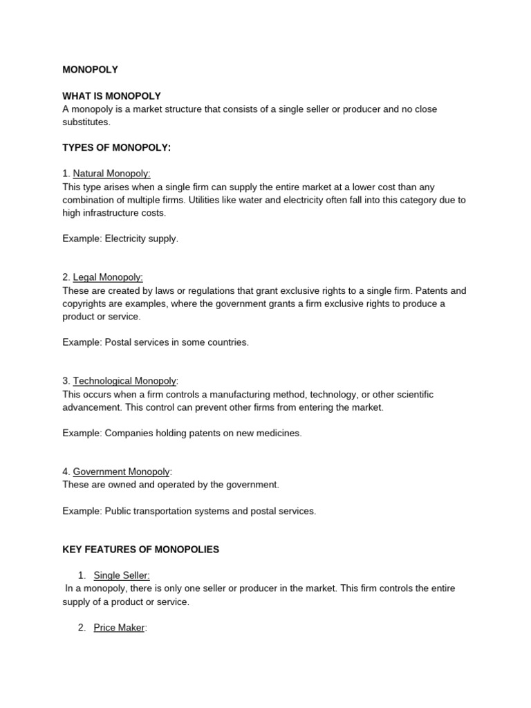 Monopoly | PDF | Monopoly | Profit (Economics)