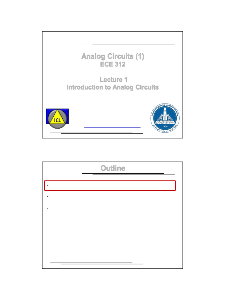 Introduction To Analog Circuits | PDF | Integrated Circuit | Mosfet