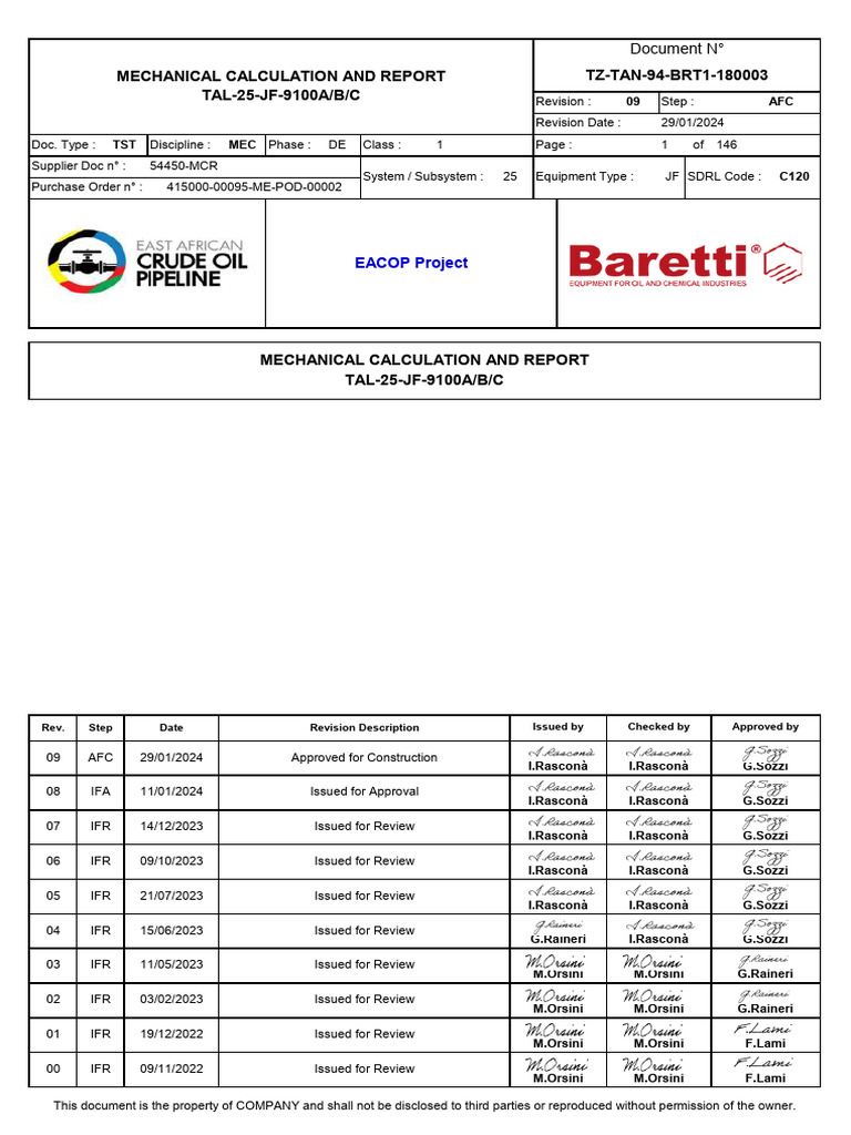 Calculation Report For Loading Arm | PDF | Strength Of Materials | Pipe (Fluid Conveyance)