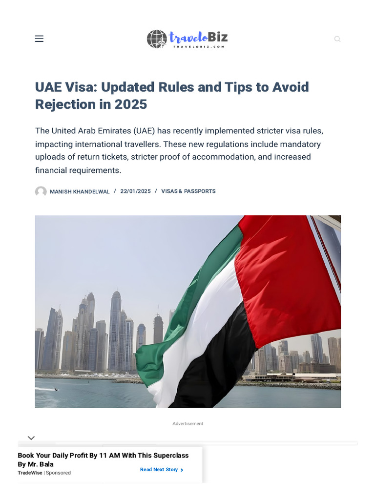 UAE Visa - Updated Rules and Tips To Avoid Rejection in 2025 ...