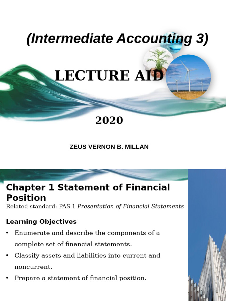 Chapter 1 - Statement of Financial Position | PDF | Balance Sheet ...