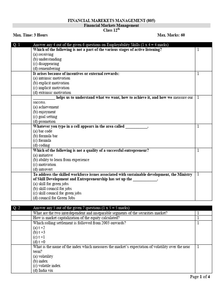 12- MID -TERM - EXAM - PAPER-2024-2025 | PDF | Securities (Finance ...