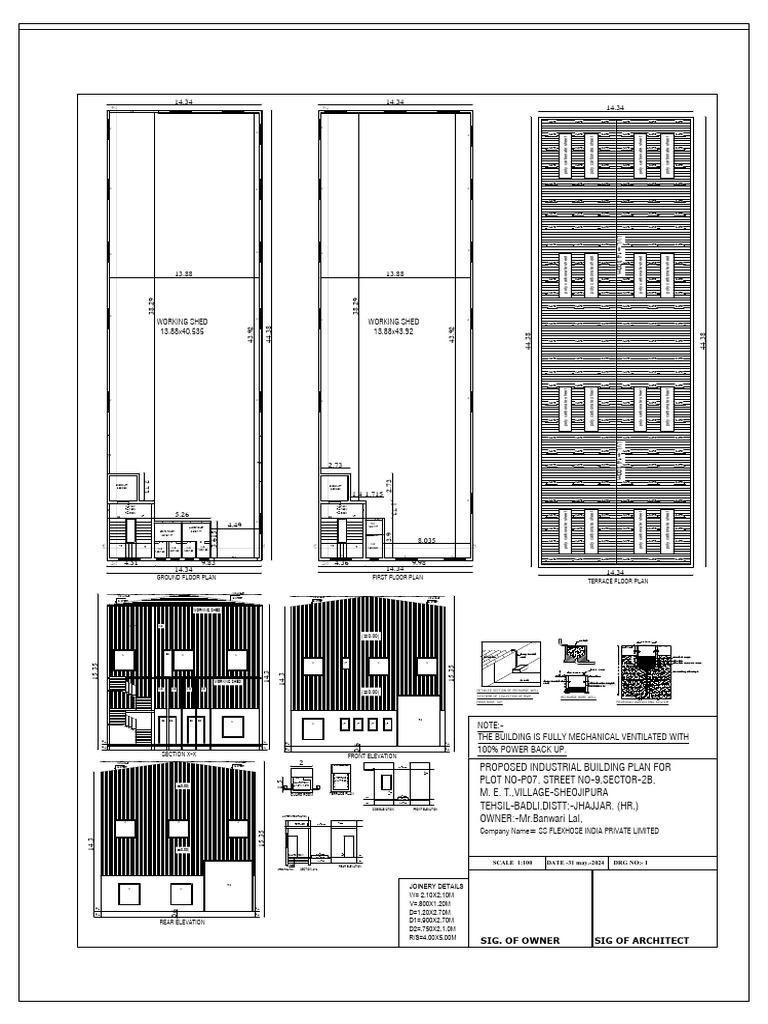 Mr. Banwari Lal Approval DRG | PDF | Soil | Architectural Elements