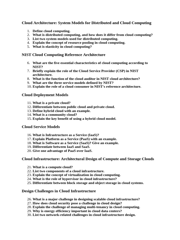 Cloud Architecture | PDF | Cloud Computing | Platform As A Service