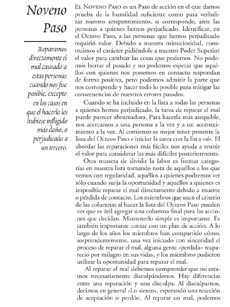 Noveno Paso | PDF