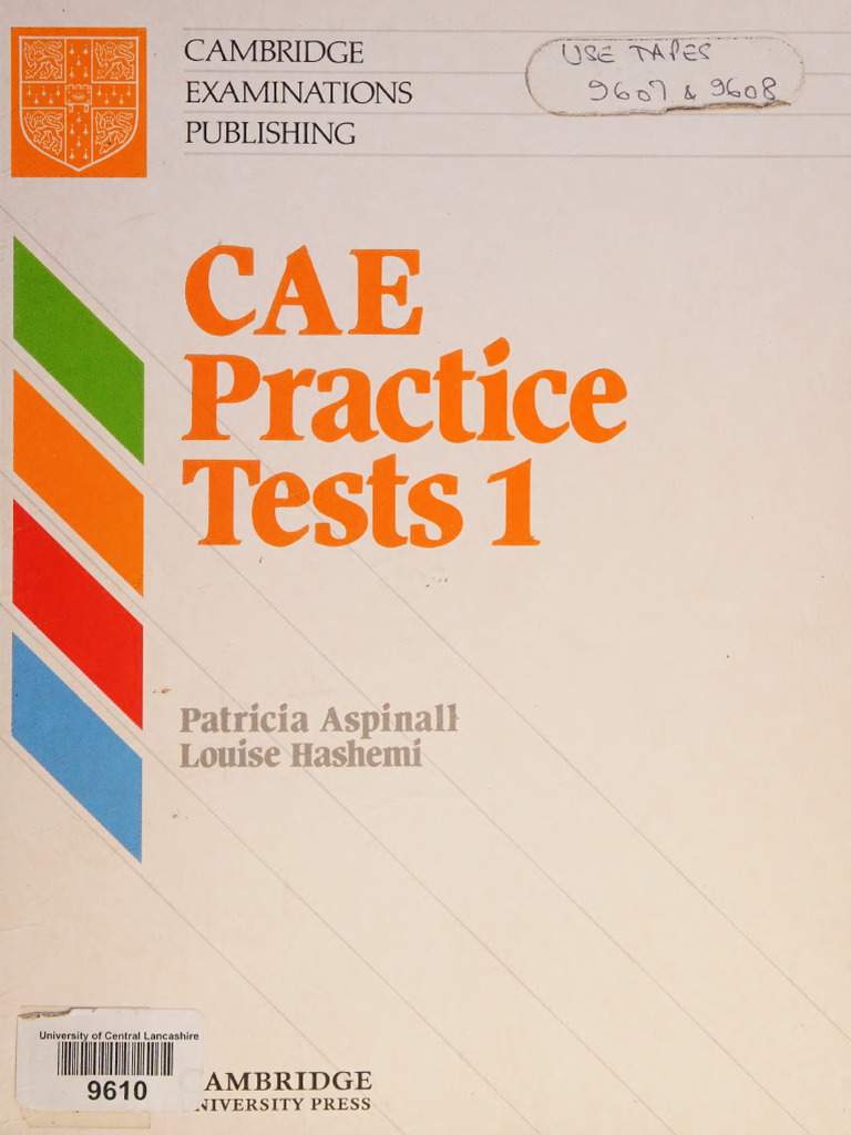 Certificate in Advanced English Practice Tests -- Patricia Aspinall and ...