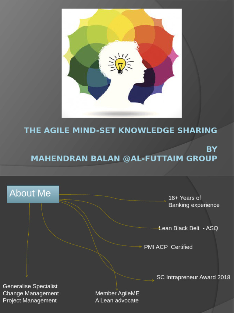 The Agile Mind-Set Knowledge Sharing | PDF | Agile Software Development | Business
