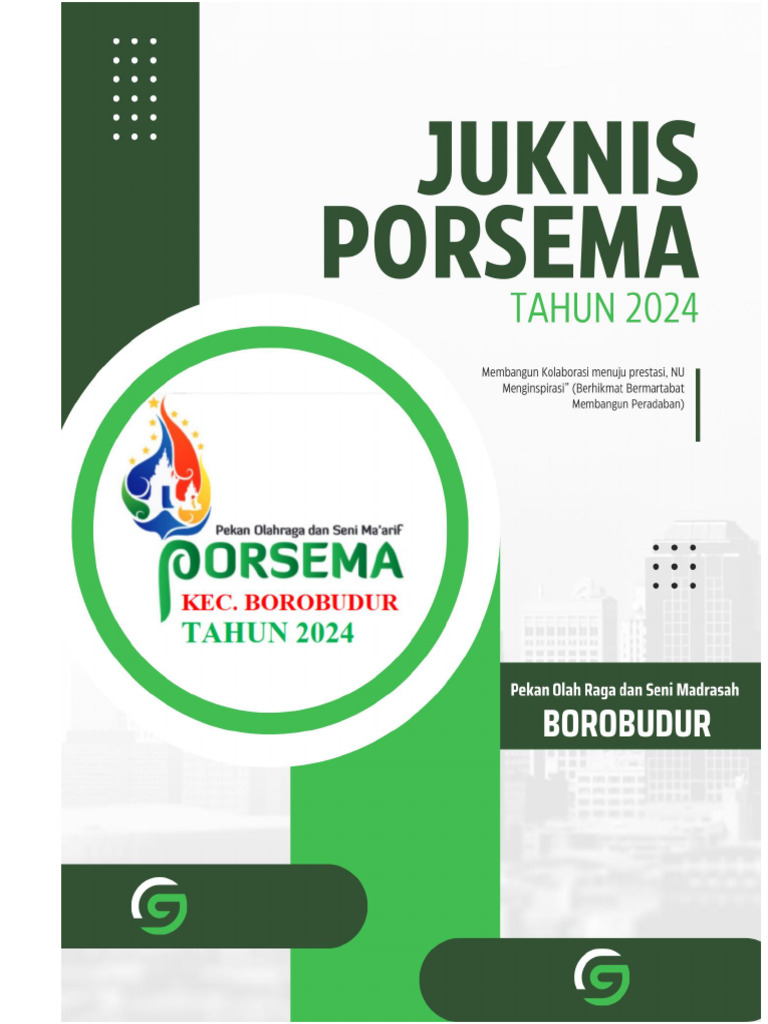 Juknis PORSEMA 2024 Kec. Borobudur | PDF